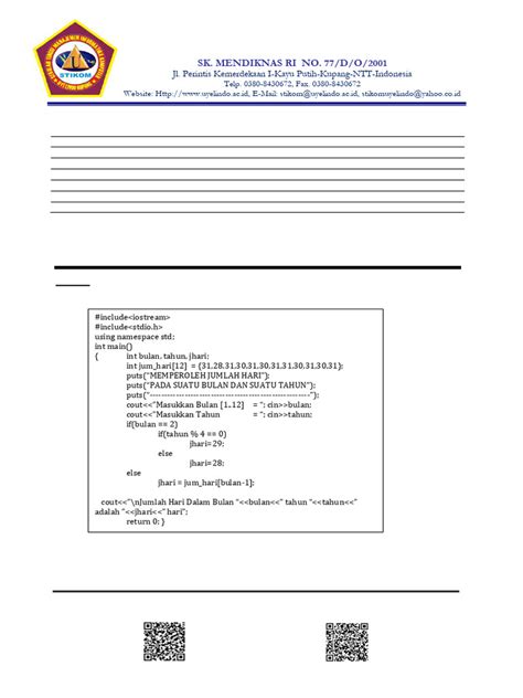 Soal Ujian Tengah Semester 12310304 0810028601 C Algoritma Dan Pemograman Ii Pdf