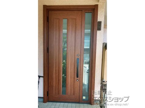 千葉県野田市のlixil リクシル（トステム）玄関ドア施工例リシェント玄関ドア3 C12n型 アルミ仕様 片袖仕様ランマ無外観右吊元
