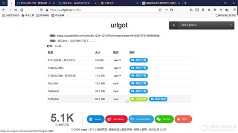 一分钟教你 【仅用网页】 下载b站、油管视频。 灰色の苹琉璃 默认收藏夹 哔哩哔哩视频