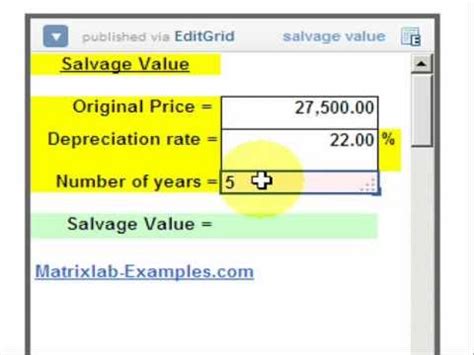 Salvage Value