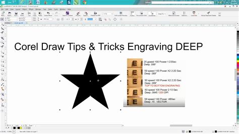 Corel Draw Tips Tricks Engraving DEEP Part 2 YouTube