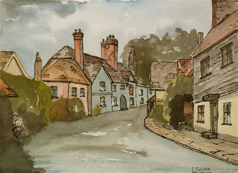 The Nevill Bull At Birling Kent An Original By Julianlovegroveart