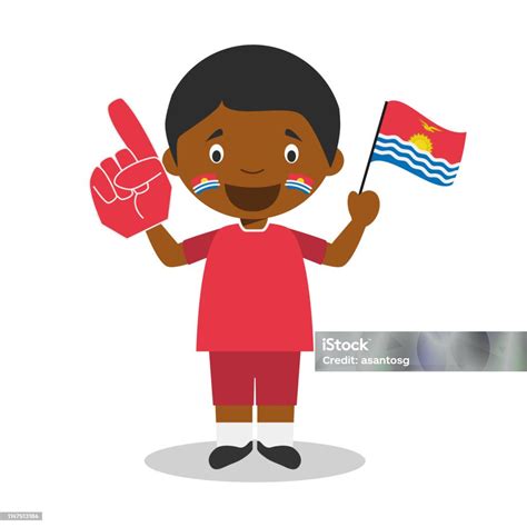 미국 국립 스포츠 팀 팬 키리바시에서 깃발 및 장갑 벡터 일러스트 Championship에 대한 스톡 벡터 아트 및 기타 이미지 Championship 격려 경기