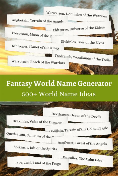 World Name Generator 1 000 World Name Ideas Imagine Forest