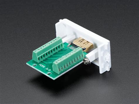 Panel Mount Hdmi Socket To Terminal Block Breakout The Pi Hut