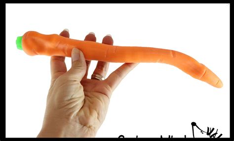 Sand Filled Squishy Carrot Moldable Sensory Stress Squeeze Fidget