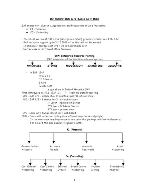 Setting Up The Sap Fi Module An Overview Of Company And Business Area