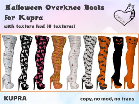 Second Life Marketplace Halloween Overknee Boots For Kupra