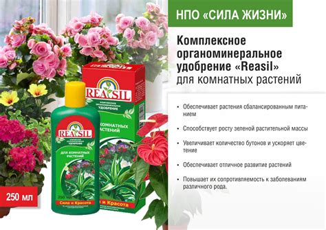 Комплексное органоминеральное удобрение Reasil для комнатных растений Сила жизни