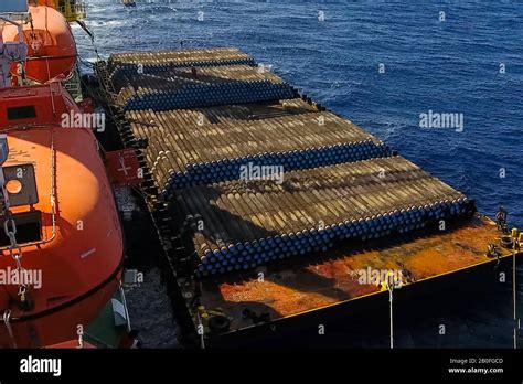 Pipes For Laying A Gas Pipeline On The Seabed Construction Of The