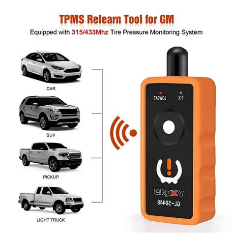 vxdas gl 50448 tpms relearn tool for g m tire pressure monitor system