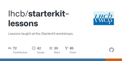 GitHub Lhcb Starterkit Lessons Lessons Taught At The Starterkit