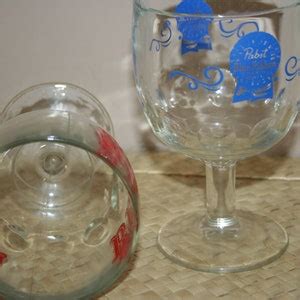 Pair Of Beer Drinking Mugs Clear Glass Beer Mugs Thumbprint Stem