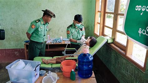 ခိုလမ်မြို့၊ အမှတ်၉ စစ်မြေပြင်ဆေးတပ်ရင်း နယ်လှည့်ဆေးကုသရေးအဖွဲ့က ကျန