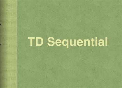 Td Sequential Count Ppt