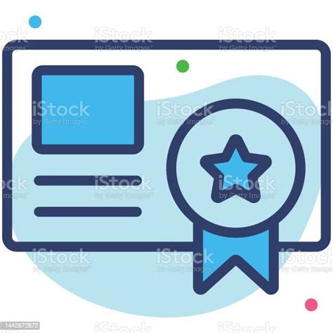 Icône De Certificat Illustration Vectorielle De Linterface Utilisateur