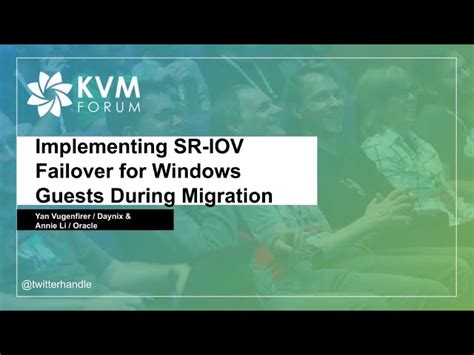 Free Video Implementing Sr Iov Failover For Windows Guests During Migration From Linux