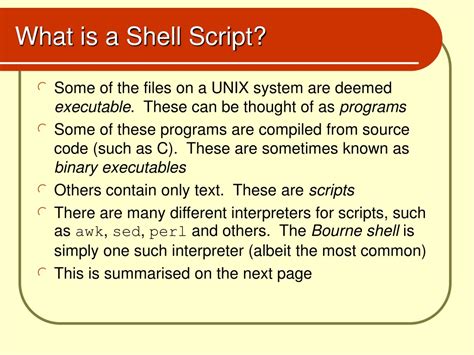 Ppt Unix Shell Scripting Powerpoint Presentation Free Download Id