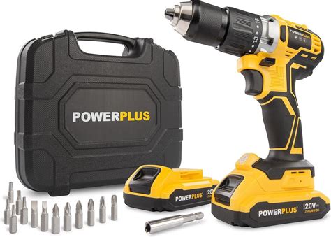 Powerplus POWX00510 Accuboormachine 20V Li Ion Incl 2 Accu S Incl 13 Delige Bol