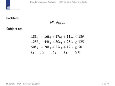 Data Envelopment Analysis Ppt