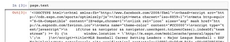 Web Scraping Mlb Stats With Python And Beautiful Soup