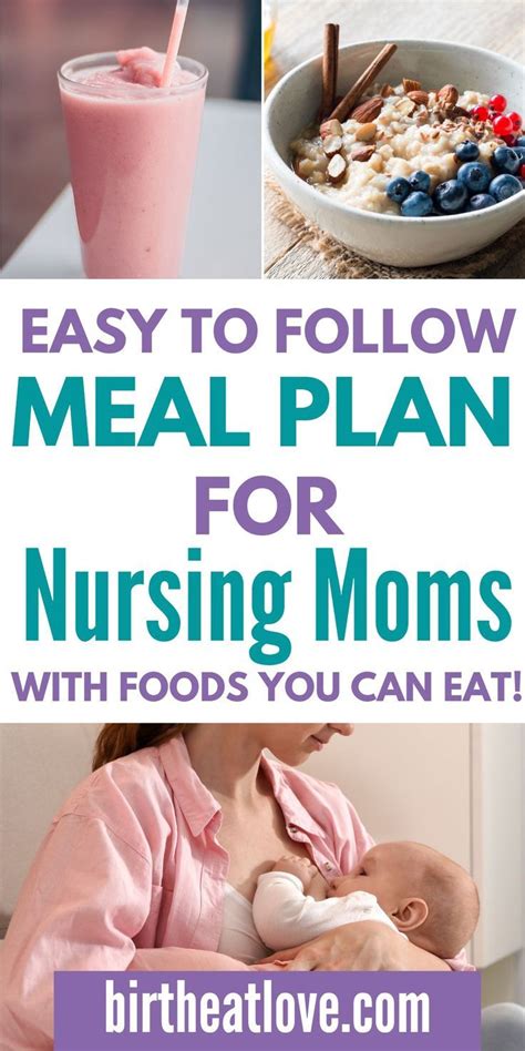 Sample Breastfeeding Meal Plan Artofit