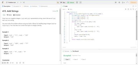 Resolved Add Strings Problem On Leetcode Kalai Arasan Posted On The
