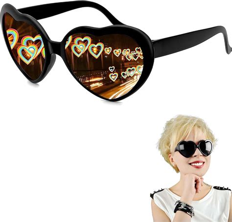 Heart Diffraction Glasses Turn Lights Into Hearts For Parties