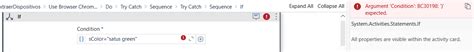 Error Argument Condition BC Expected Studio UiPath Community Forum