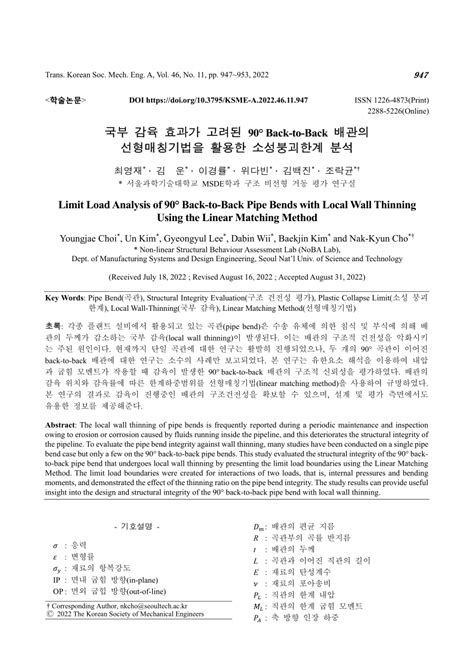 Pdf Limit Load Analysis Of 90° Back To Back Pipe Bends With Local