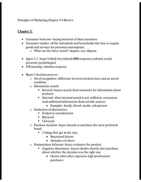 Marketing Chapter 5 MKT 3013 Studocu