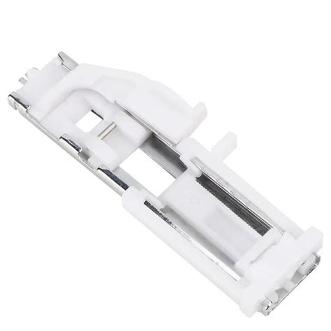 Pied de biche pour machine à coudre ZJCHAO Boutonnière Pied ABS Acier Inoxydable Blanc