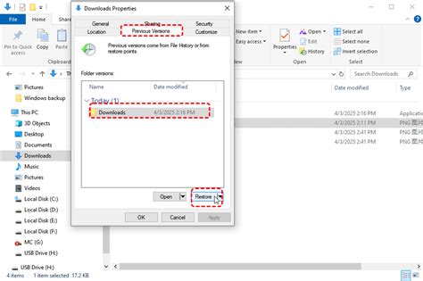 stepwise guide recover files from file history windows 10