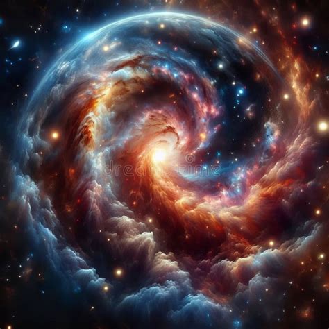 Intergalactic Space The Space Between Galaxies In The Univers Stock Illustration Illustration