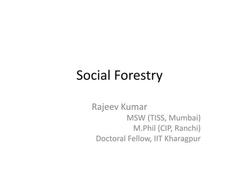 Classification Of Forest Pptx
