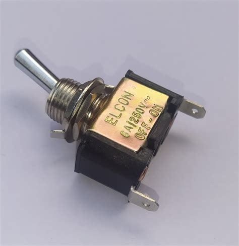 Elcon Nylon Glassfilled Melamine Single Pole Toggle Switch Voltage