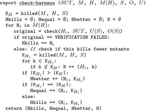 Algorithm 3 Analyze A Harness Download Scientific Diagram