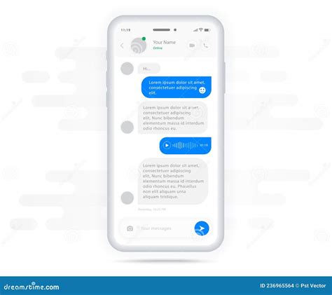 Chat Ui Application Design Concept Social Network Messenger
