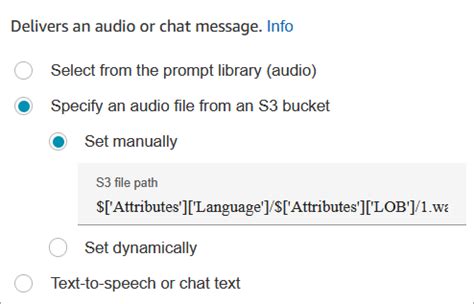 Flow Block Play Prompt Amazon Connect