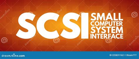 Scsi Small Computer System Interface Acronym On Notepad Technology