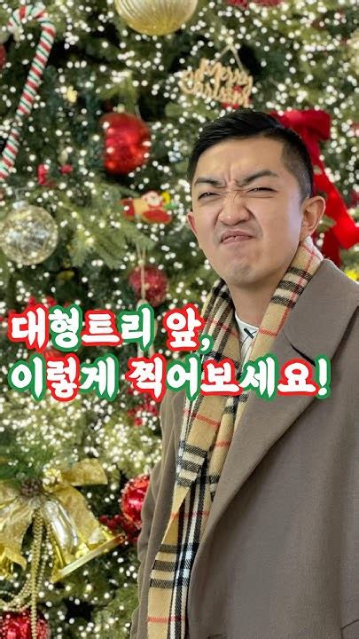 크리스마스트리 앞에서 사진 찍는 법 Youtube