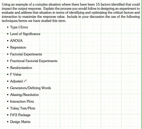 Using An Example Of A Complex Situation Where There