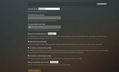 how to optimize for remote play r plex