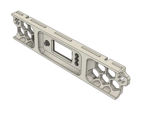 voron v0 2 and v0 2 r1 screen front skirt with built in oled display by