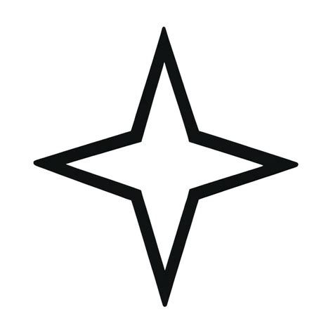 Four Point Star Svg