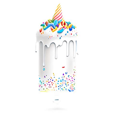 Rainbow Sprinkle Birthday Cake Graphic · Creative Fabrica