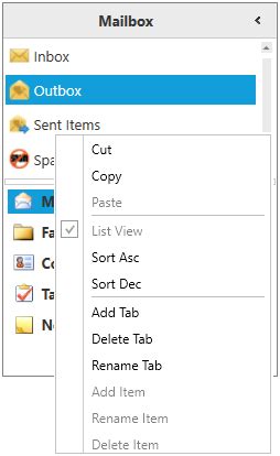 WPF Navigation Pane Outlook Bar GroupBar Syncfusion