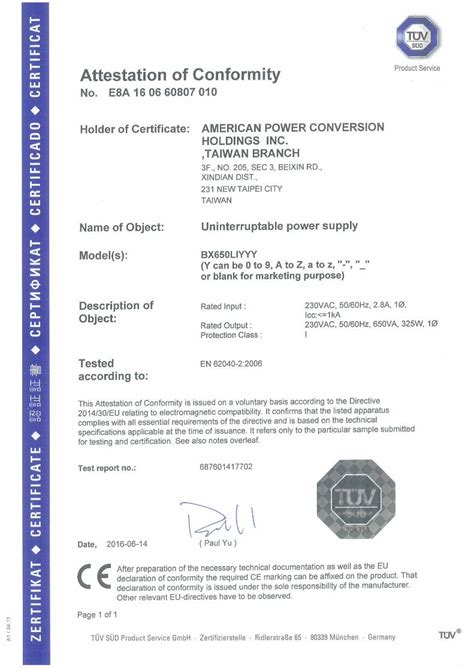 Pdf Emc Test Report Apc By Schneider Electric Radio Frequency