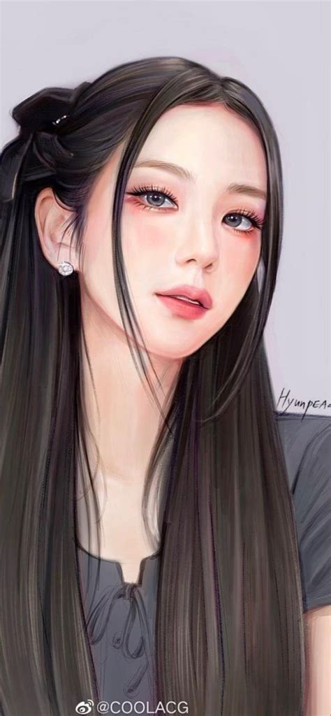 Blackpink Jisoo Fanart 2022 소녀 그리기 소녀 만화 소녀 그리기