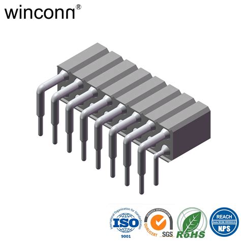 2 54mm Double Row Right Angle Dip Ic Socket Connector 2 54mm Ic
